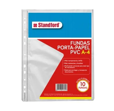 MICA ´PORTA PAPEL STDF PVC A-4